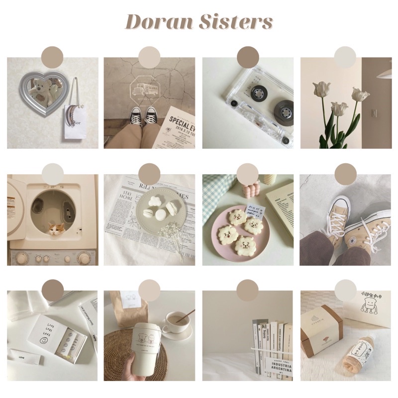 Wall decoration Postcard Set in brown-black-white-purple-matcha tones ...