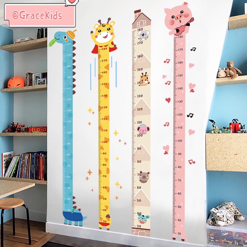 [Ready Stock] Height Measure Wall/deco Stickers for Baby Rooms Growth ...