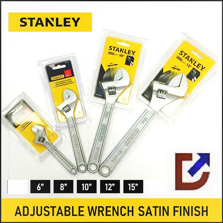 Stanley Adjustable Wrench Various Sizes | Shopee Singapore