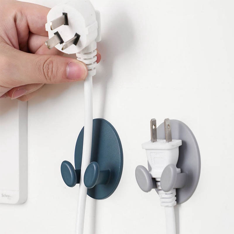 2Pcs Power Plug Socket Jack Hook Rack Holder Hanger Home Wall Decor ...