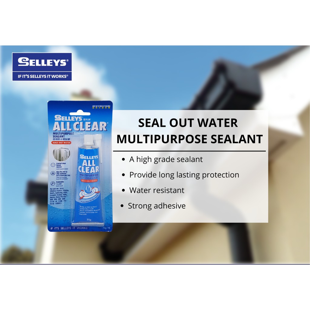 SELLEYS All Clear - Multipurpose Sealant (75g) | Shopee Singapore