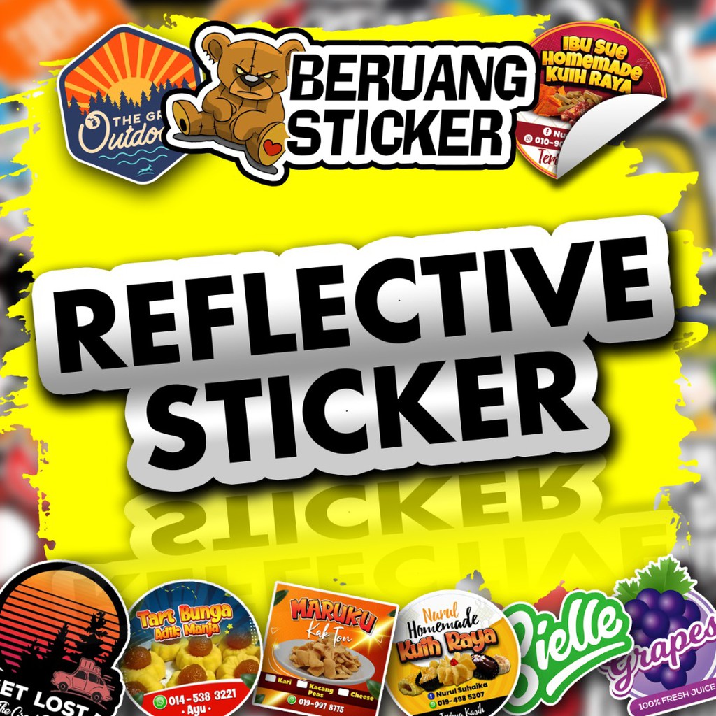 REFLECTIVE STICKER 12in x 48in| FREE DESIGN | FREE CUTTING | | LOCAL ...