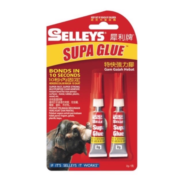 Selley's 3ML Supa Glue (Twin Pack) | Shopee Singapore