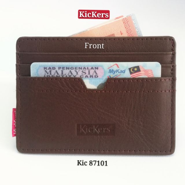 Kickers Leather Cards Holder (kic87101) | Shopee Singapore