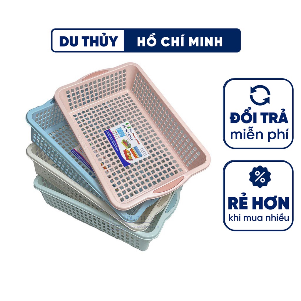 Colorful rectangular plastic basket, holds A4 A5 A6 paper stationery ...
