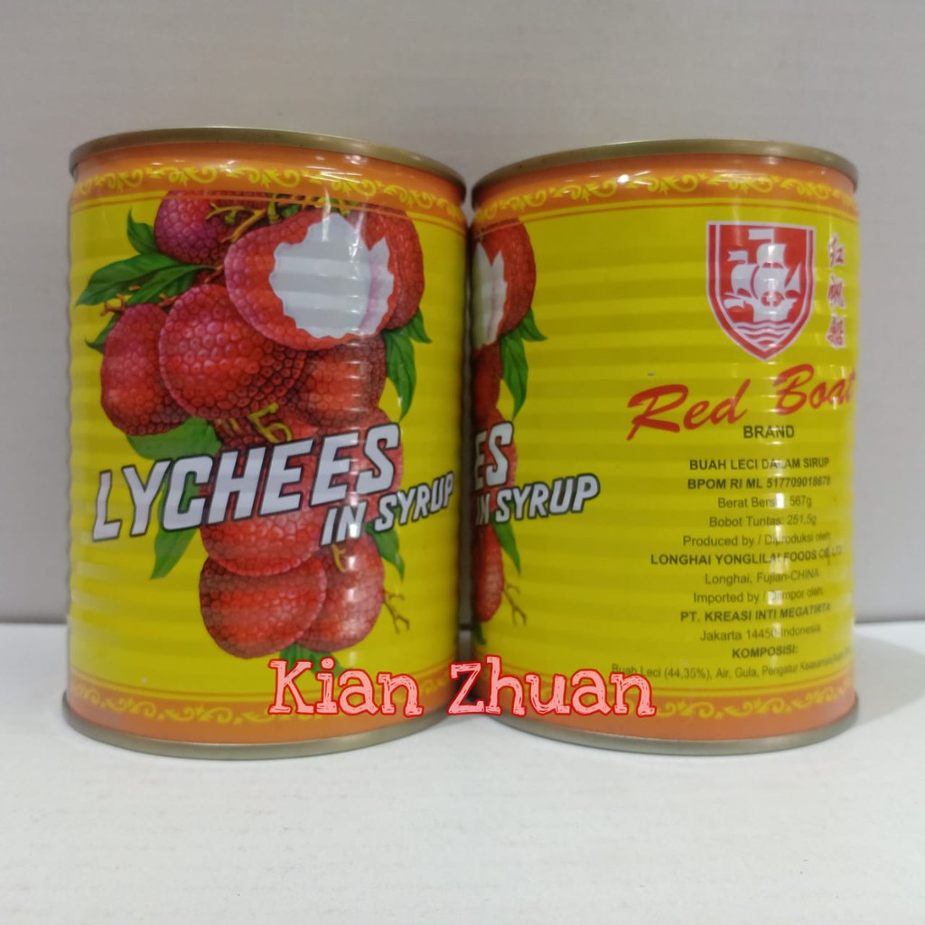 Red boat brand lychees in syrup/Lychee Fruit in syrup Canned Packaging ...