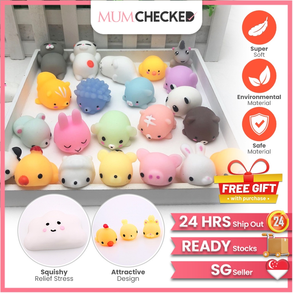 ⭐️HOT⭐️Cute Squishy Mochi Toy | Mini Animal Anti stress Ball | Squeeze ...