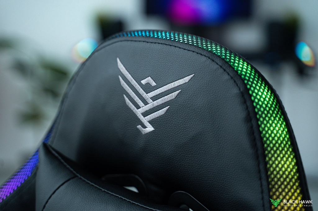 🦅 (𝐒𝐆 𝐒𝐓𝐎𝐂𝐊) Black Hawk RGB Gaming Chair / Gaming Chair / Computer ...