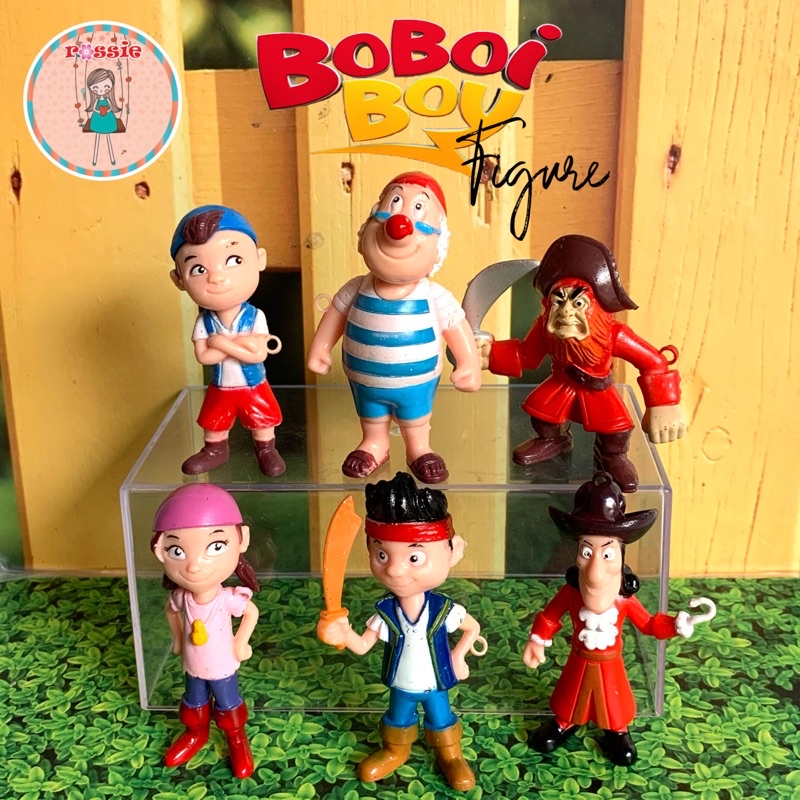 Boboiboy Figure Set Of 5 Miniature Display Toys Topper Decoration ...