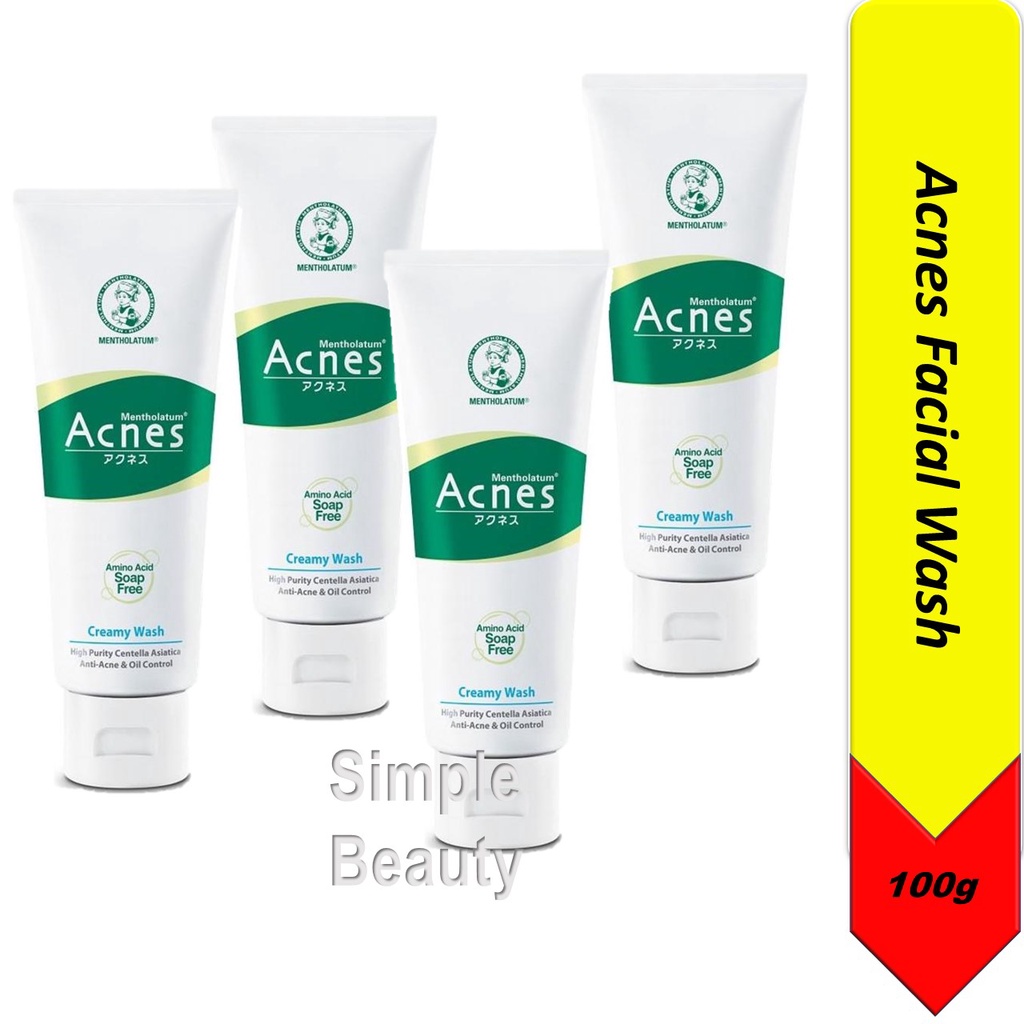 Acnes Anti-Bacterial Face Wash 100g | Shopee Singapore