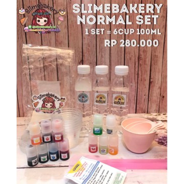 Slime BAKERY KIT ORIGINAL TOON TOON / clear slime BAKERY povinal ...
