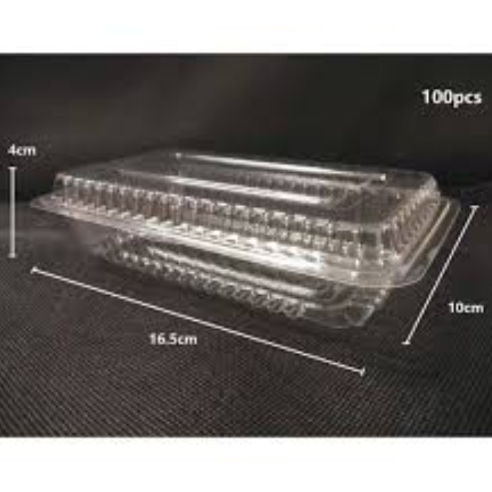OPS - OPS-H2 - Plastic Tray Bakery Disposable Plastic Clear Food Box ...