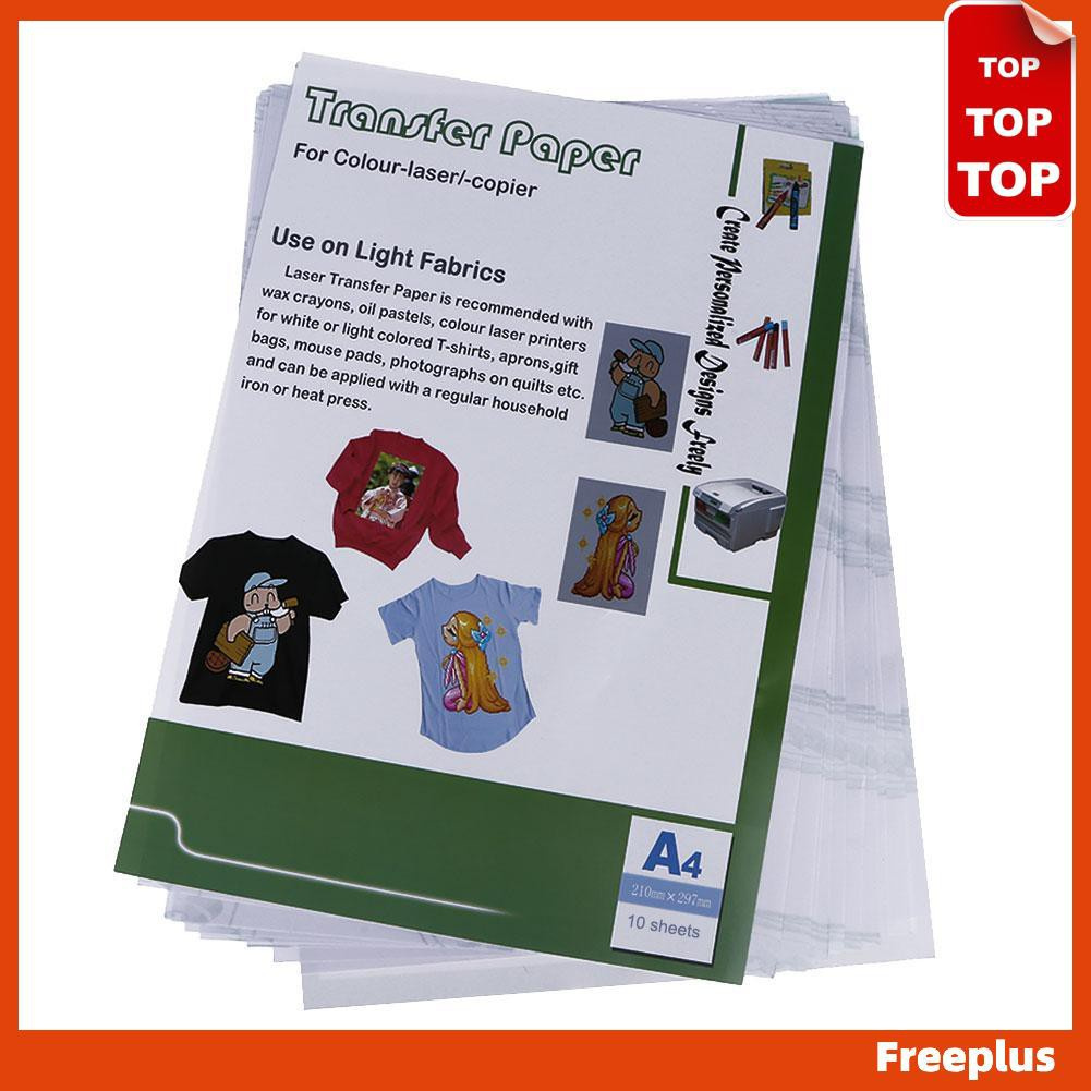 10pcs Laser Heat Transfer Papers for T-shirt Thermal Transfers Hollow ...
