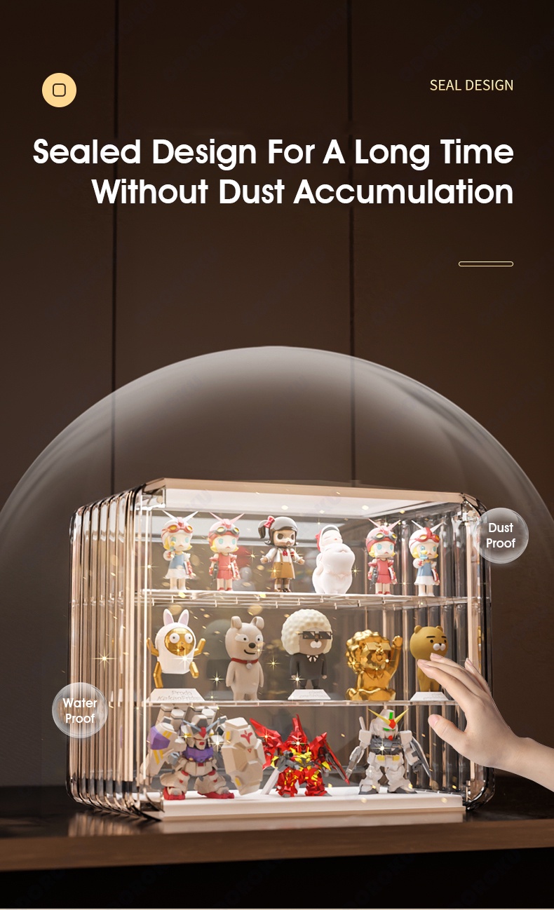 ODOROKU Popmart Stackable Display Case with Magnetic Door and Removable ...