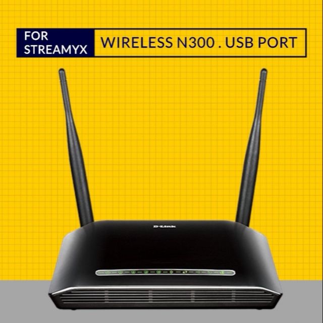 D-LINK DSL-2750E Wireless N 300mbps Streamyx ADSL2+ Modem WiFi Router ...