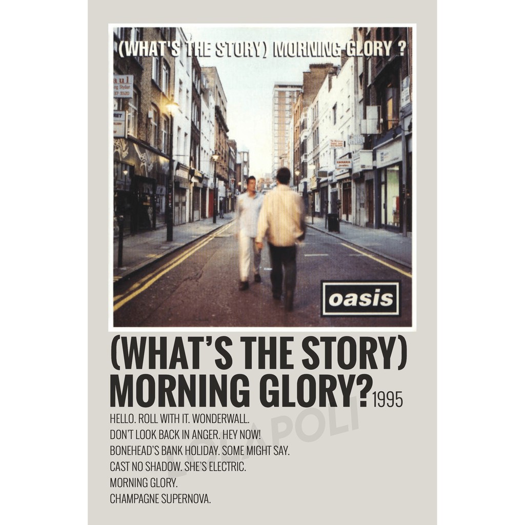 Poster Cover Album (What's The Story) Morning Glory? - Oasis | Shopee Singapore