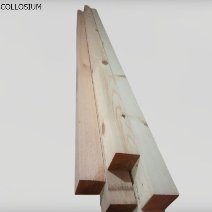 Wooden table leg block 4 x 4 cm Dutch teak wood with fine shaved finish ...