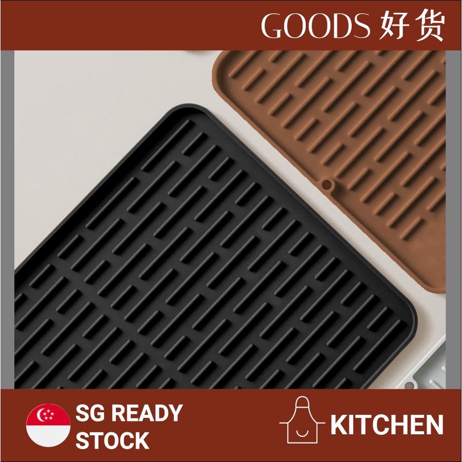 Kitchen Folding Silicone Drying Mat with Good Grips and Large Size ...