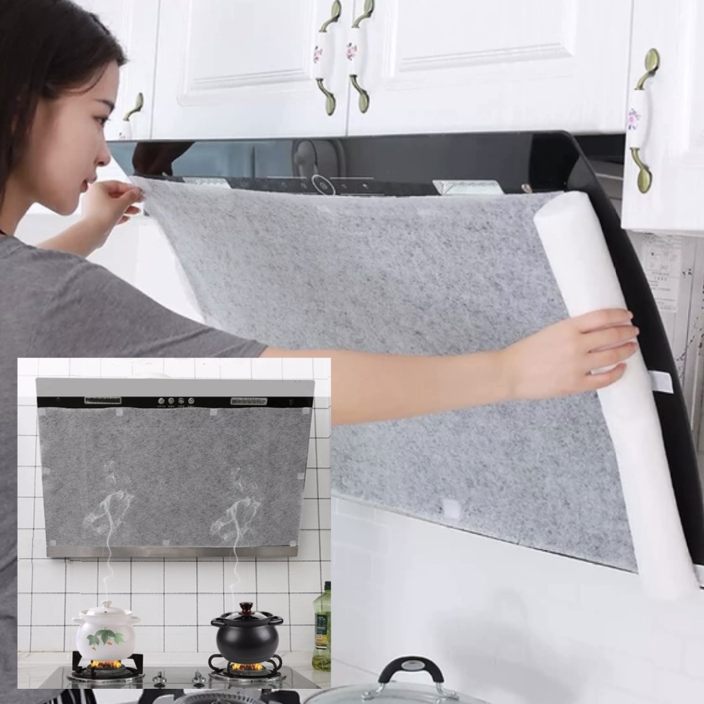 【Ready Stock】12pcs ShoplaraNew Range Hood Filter Paper Kitchen Oil ...