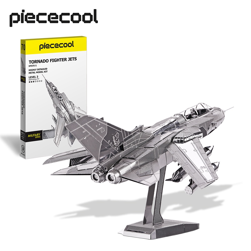 Piececool 3D Metal Model Kits for Adults Tornado Fighter Jets DIY ...
