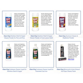 Kleen King / Bon Ami Stainless Steel Copper/Chrome/Aluminum Cleaner ...