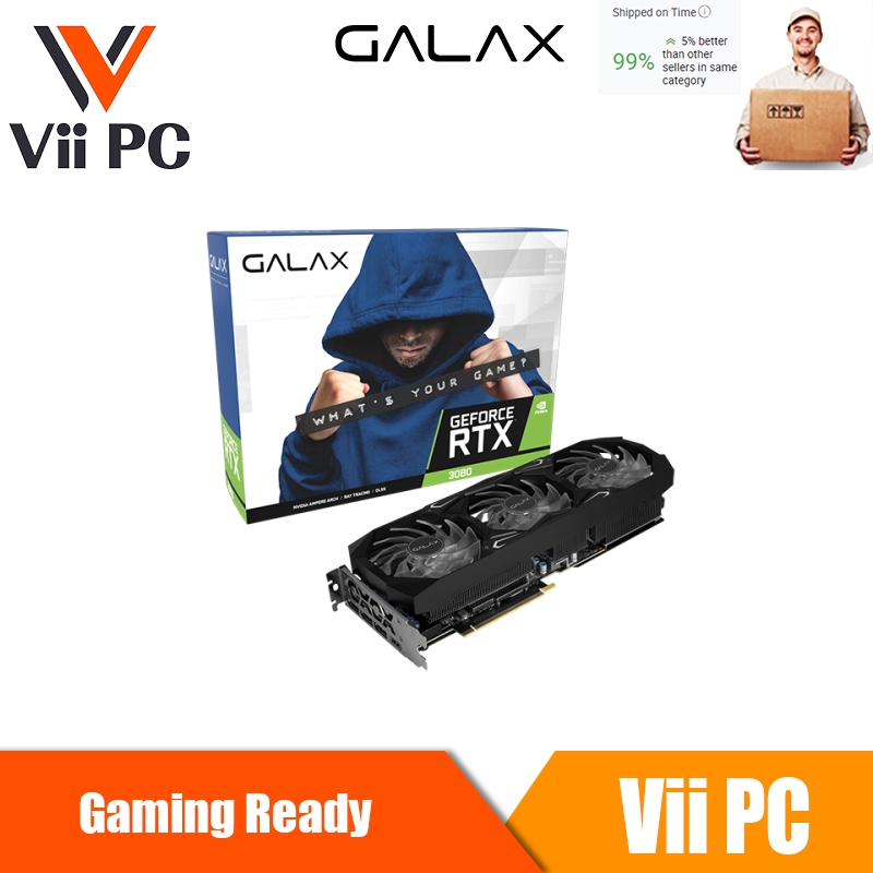GALAX Nvidia Geforce RTX 3080 SG (1-Click OC) 10GB GDDR6X 320-bit DP*3 ...