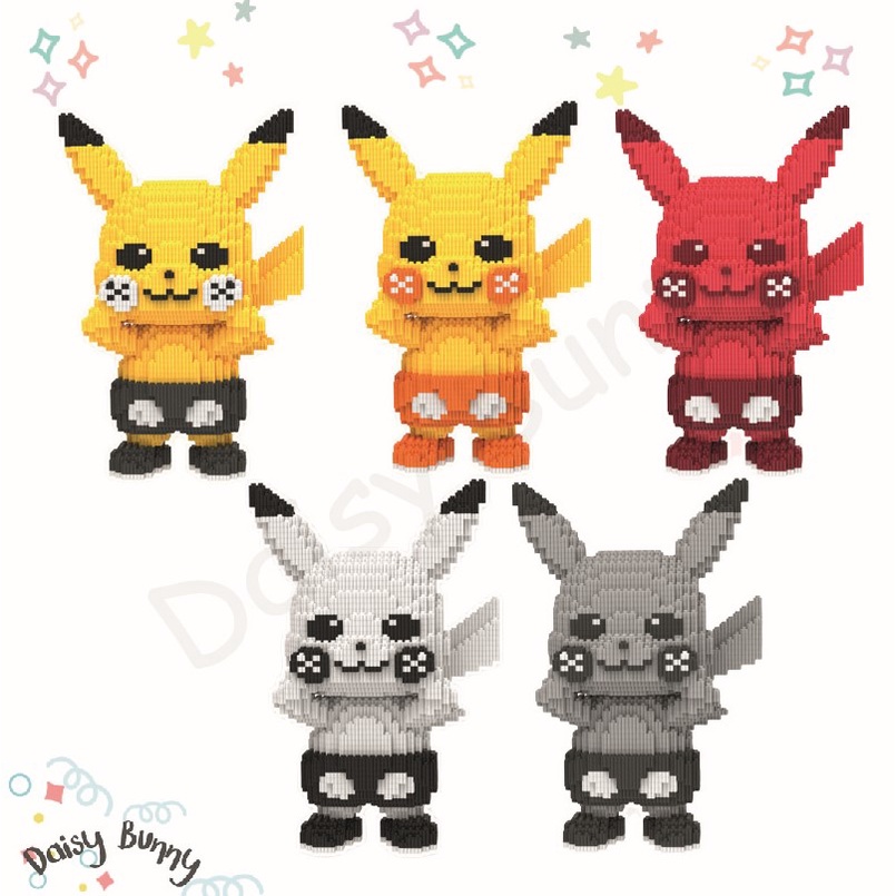 Lego Nano Block Set: 2 000 Pcs Haicaipin 18040-18044 Pokemon Pikachu ...
