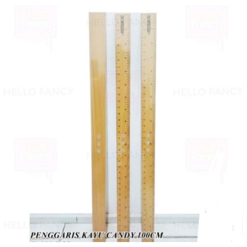 KAYU WOODEN RULER/LINE 1 METER LONG | Shopee Singapore