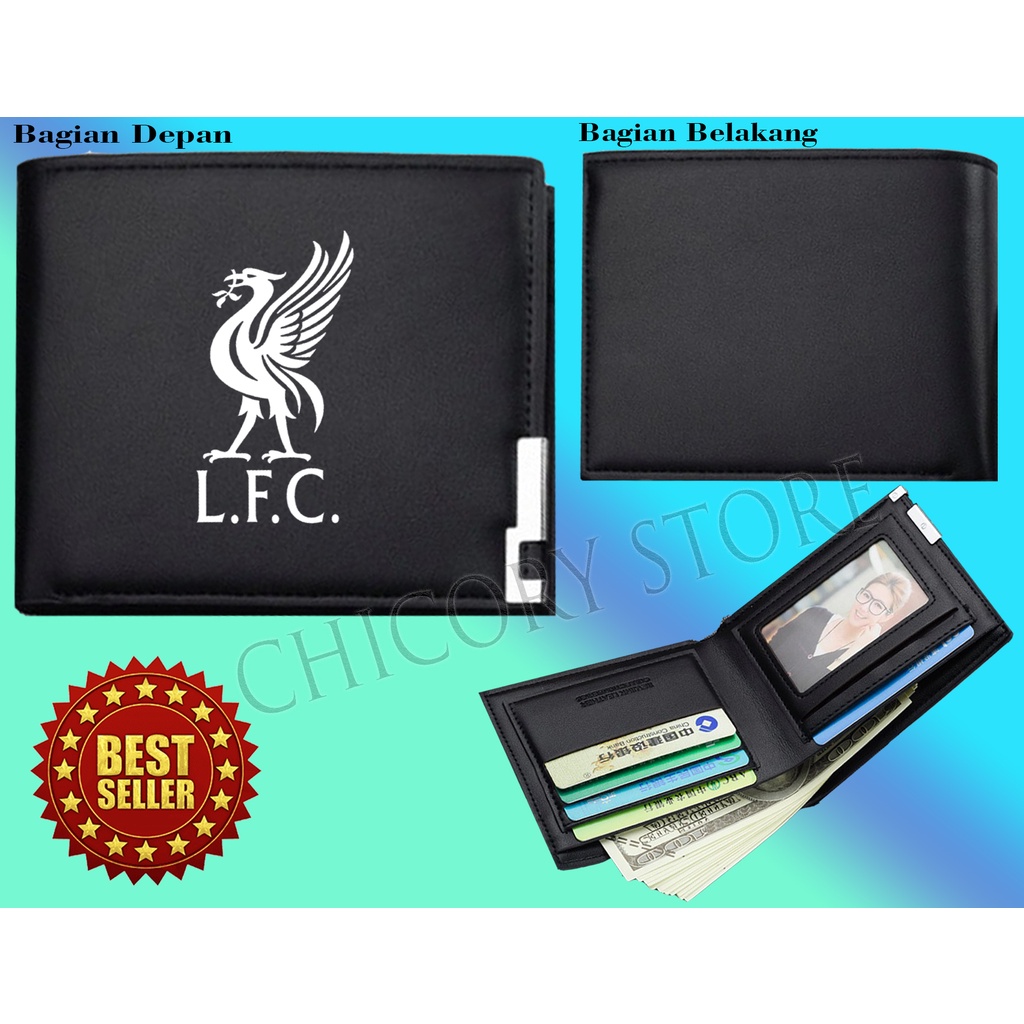 Men's Wallet Folding LFC LIVERPOOL FC Leather Wallet Men Fashion Letter ...