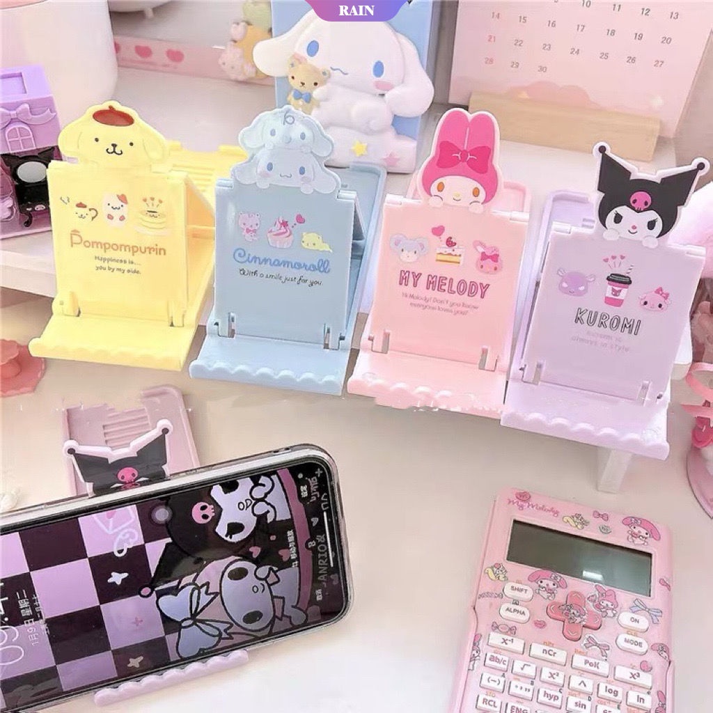 Cartoon Kuromi Cinnamoroll My Melody Pom Pom Purin Mobile Phone Holder ...