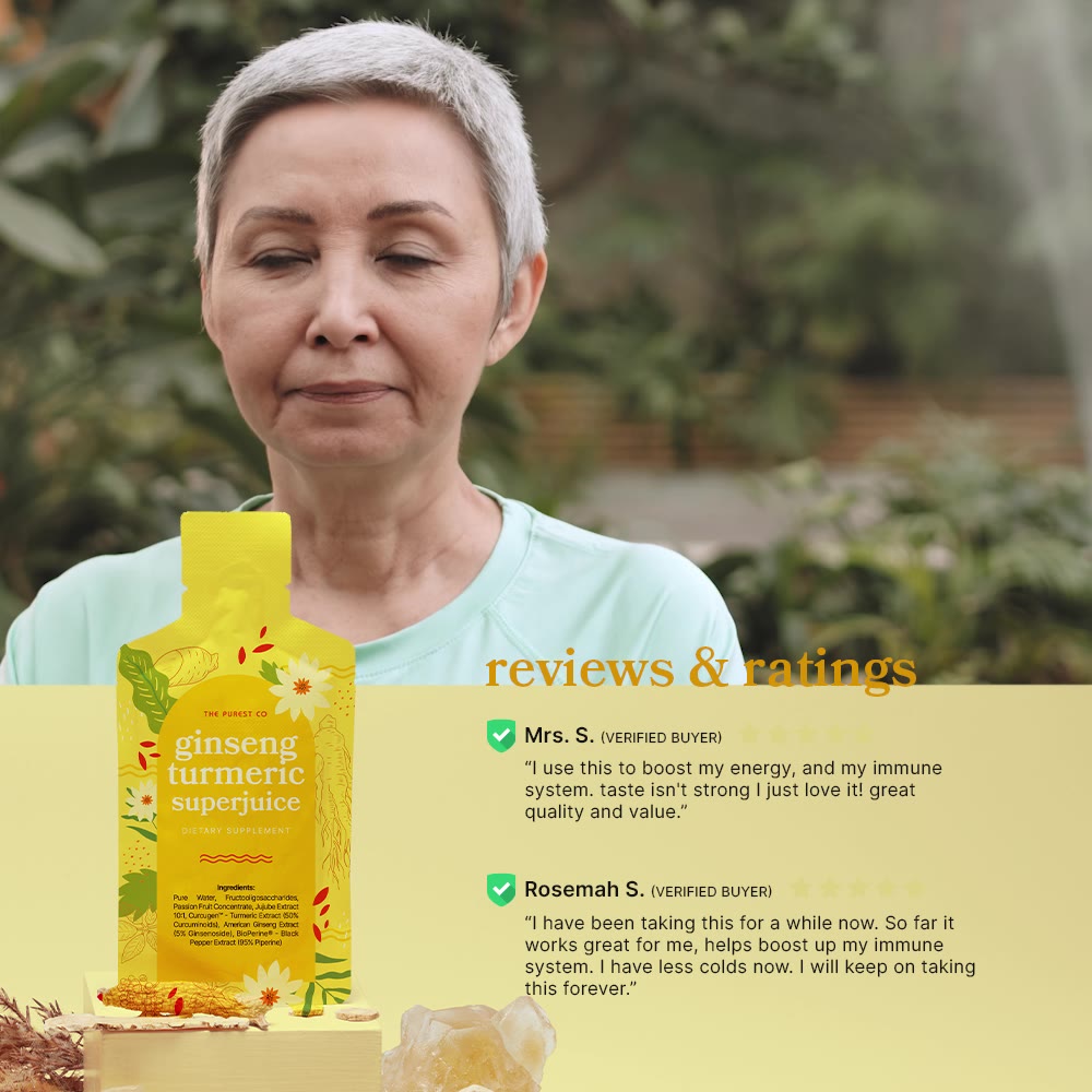 Purest Co Ginseng Turmeric (Boost Joints, Immunity & Energy) | Shopee ...