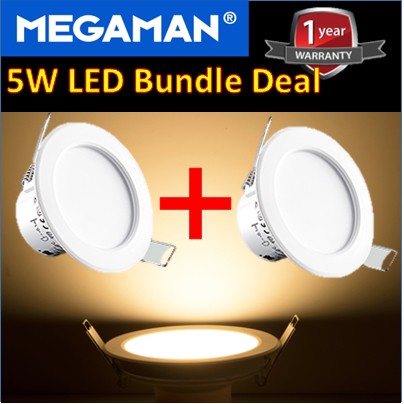 [Bundle Deal] Megaman 5W LED Downlight/ Replace halogen spot light/ 3 ...