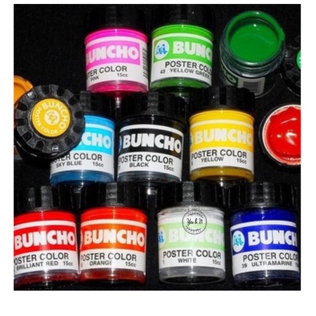 Buncho Poster Colour 15cc - Single Colour ( Normal Color / Fluorecents ...