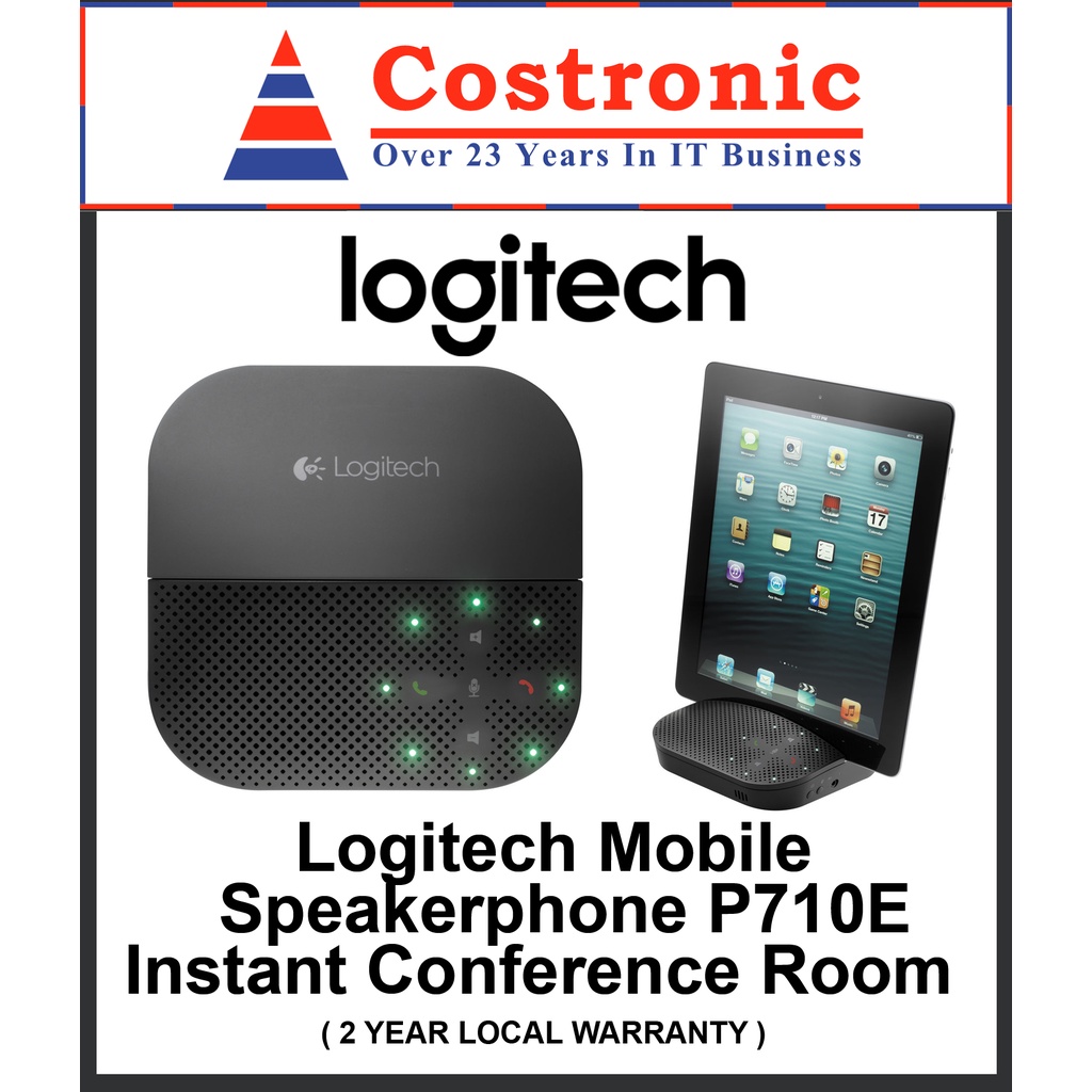 LOGITECH P710E MOBILE SPEAKERPHONE INSTANT CONFERENCE ROOM ( 2yr Local ...