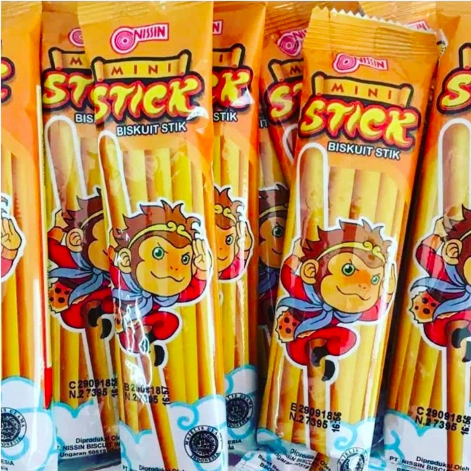 Nissin Mini Stick Biscuits 10 pcs x 13 grams (1 pack contains 10 packs ...