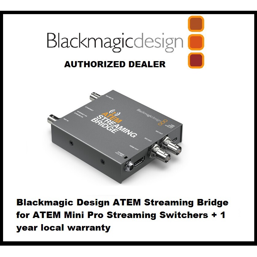 Blackmagic Design ATEM Streaming Bridge for ATEM Mini Pro Streaming ...