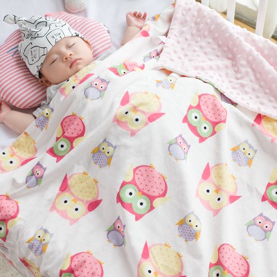Ultra-Fine Soft Short Plush Baby Blanket | Toddler Air Con Swaddle ...