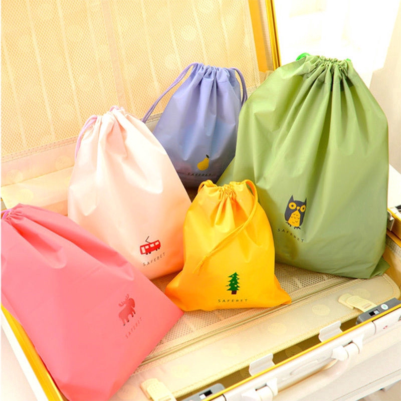 Travel Waterproof Drawstring Bag Bathroom Wash Pouch Shoes Clothes ...