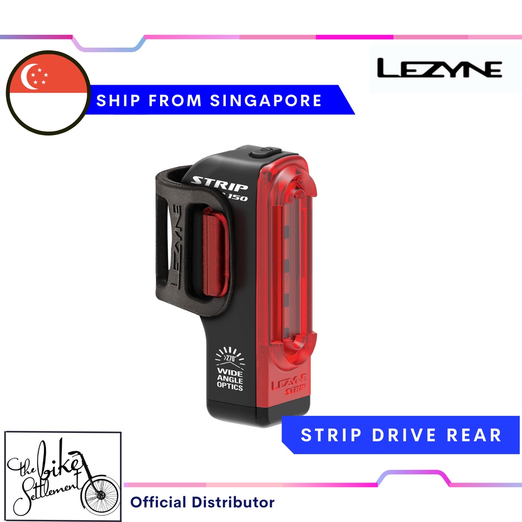 Lezyne Strip Drive Rear, 150 lumens Bicycle Rear Light | Shopee Singapore