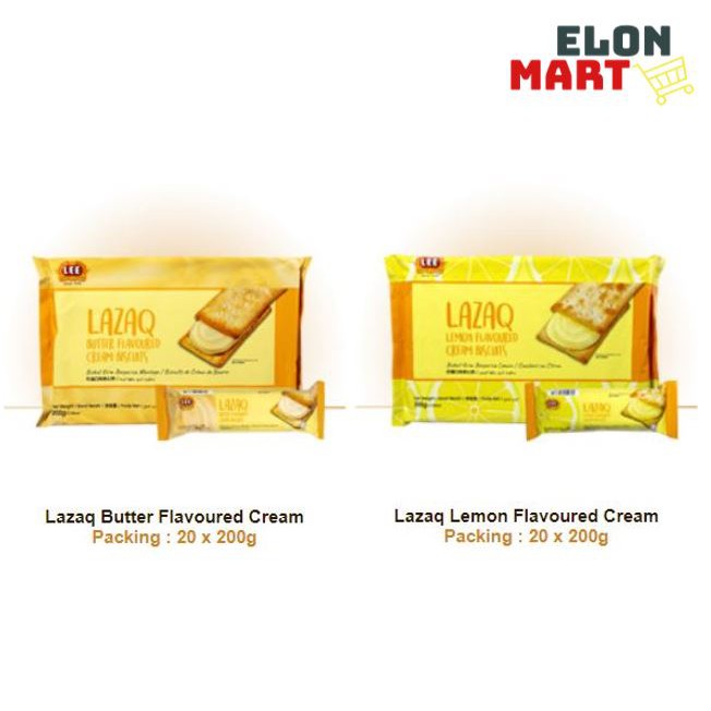 Lee Biscuits Lazaq Cream Biscuits 200g (Lemon / Butter) | Shopee Singapore