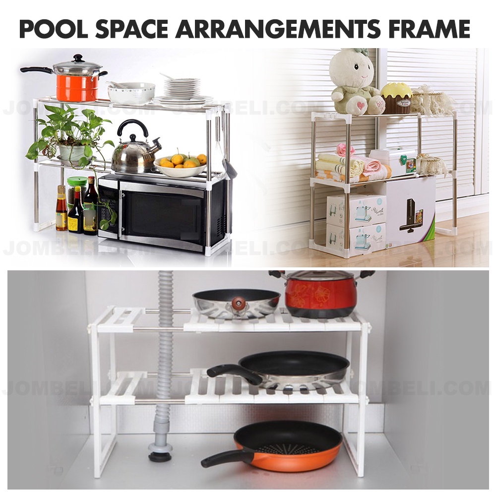 **Jombeli POOL SPACE ARRANGEMENT FRAME Multipurpose sink shelf rack ...