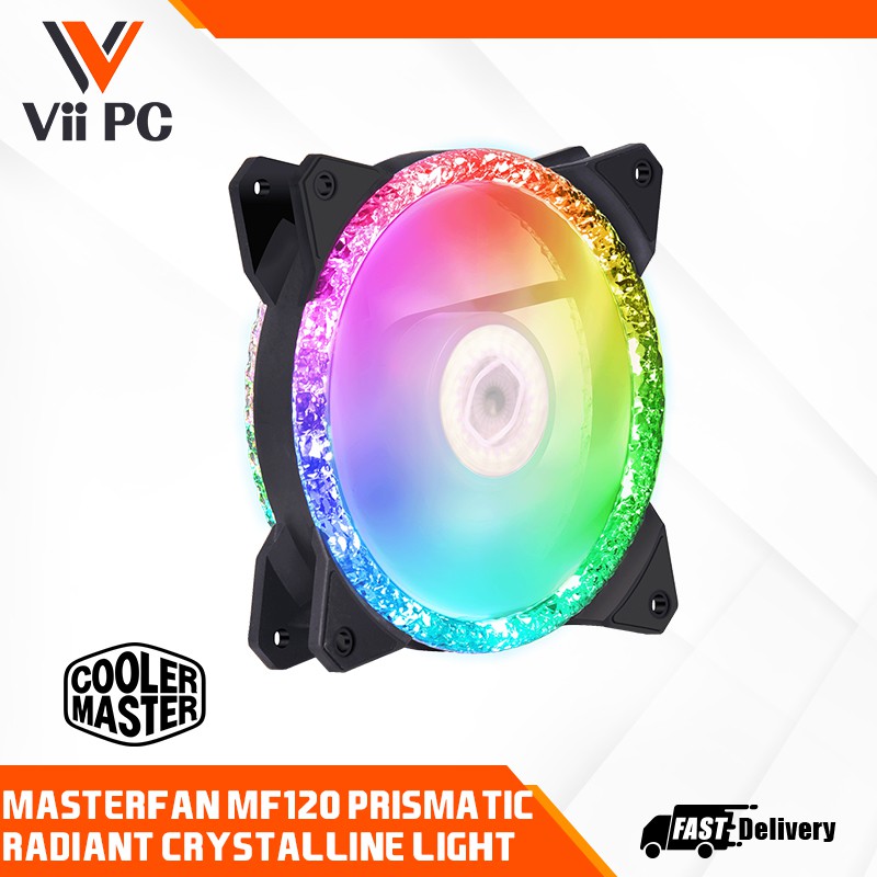 Cooler Master MasterFan MF120 Prismatic Case Fan, 2000 RPM, 55 CFM ...