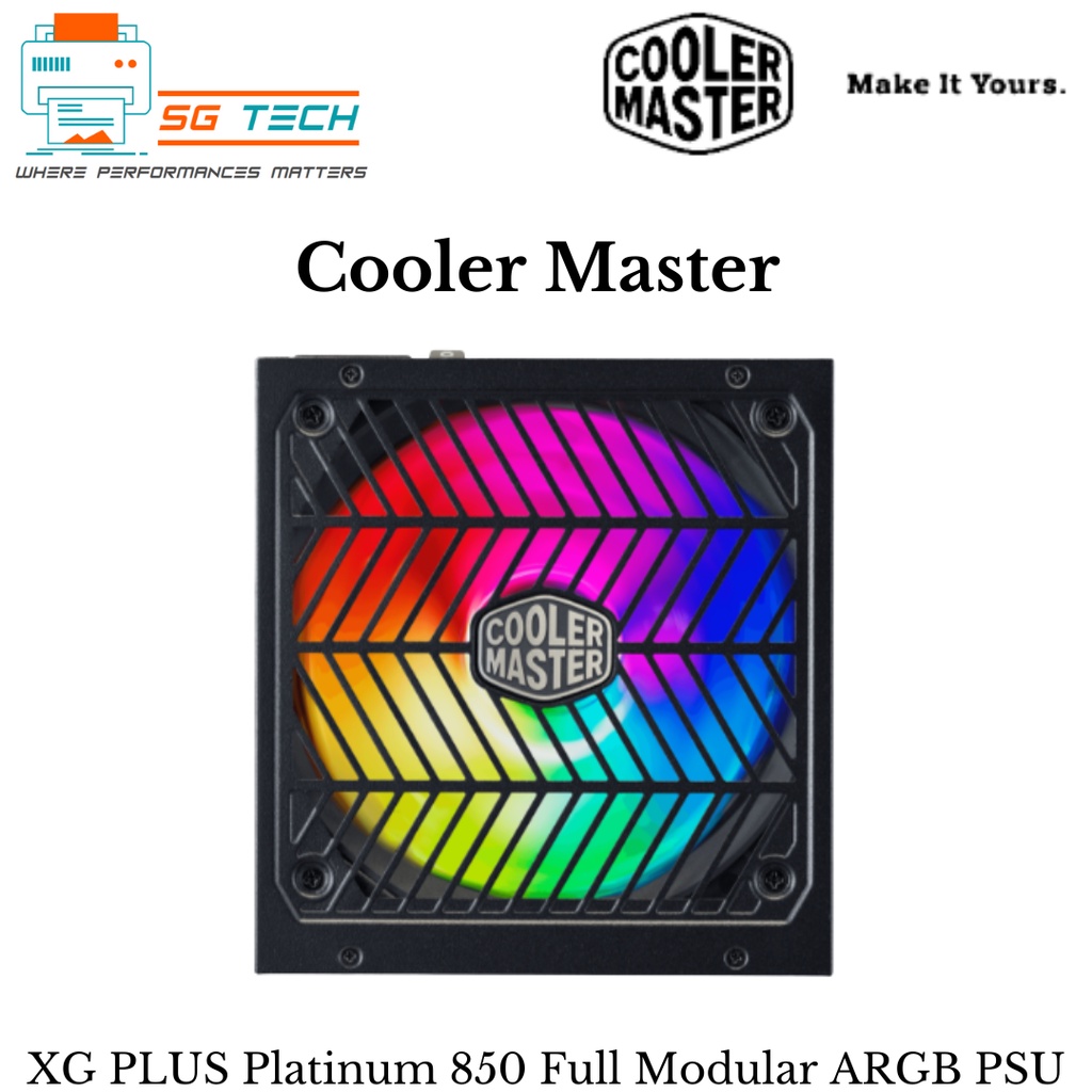Cooler Master XG PLUS Platinum 850 Full Modular ARGB PSU - 10 Years ...