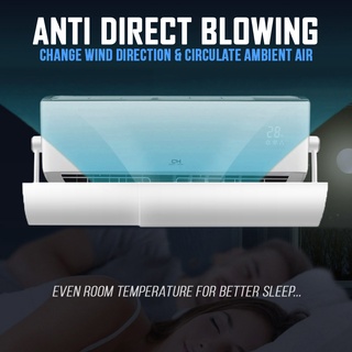 SG Aircon Wind Deflector - Retractable Air Conditioner Shield Anti ...