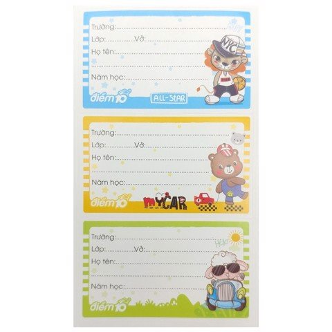 Notebook labels score 10 TP-NBL01 (12 labels/book) | Shopee Singapore
