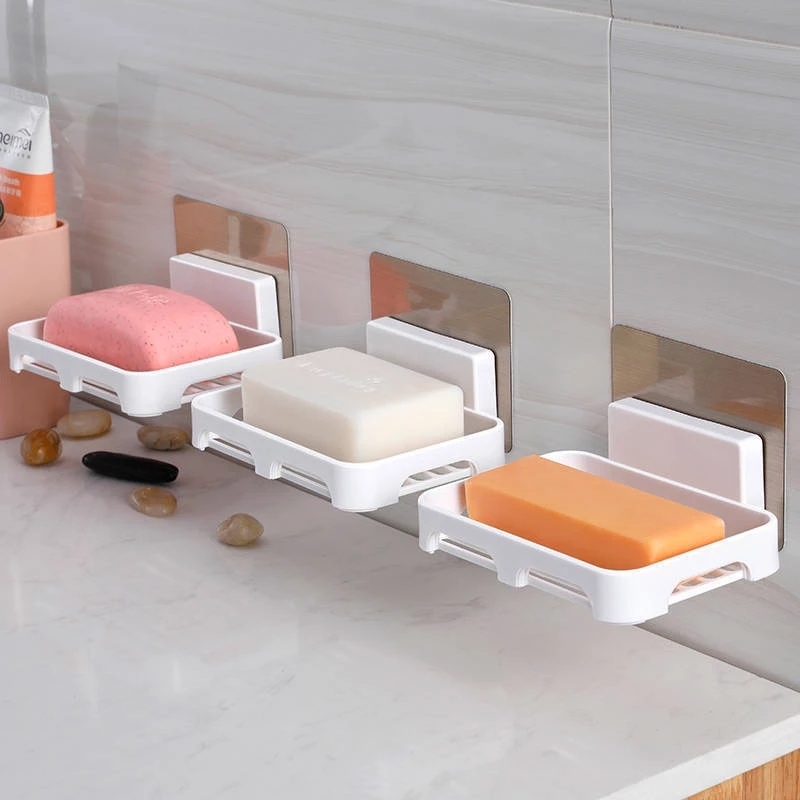 Bath Simple Installation Seamless Paste Wall-mounted Hook Soap Holder ...