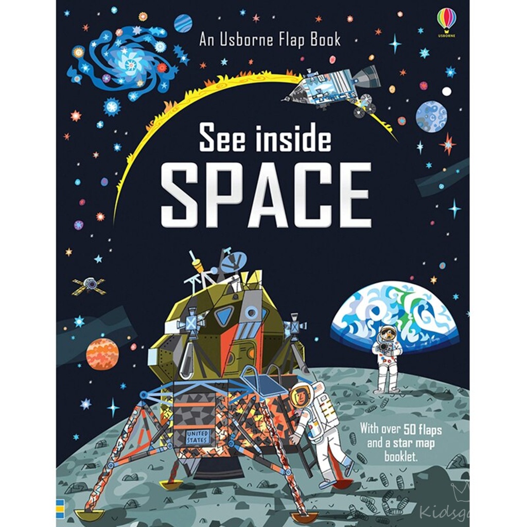 Usborne See Inside SPACE English Educational Picture Flap Book Children ...