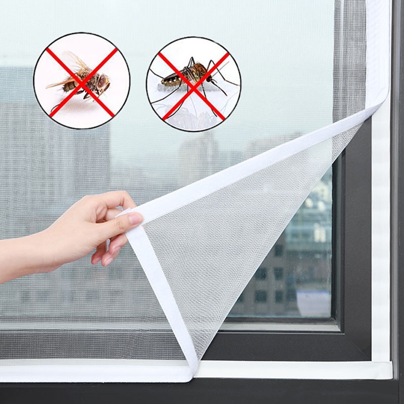 Adjustable Magnetic Window Screen &Velcro Window Screen，anti mosquito ...