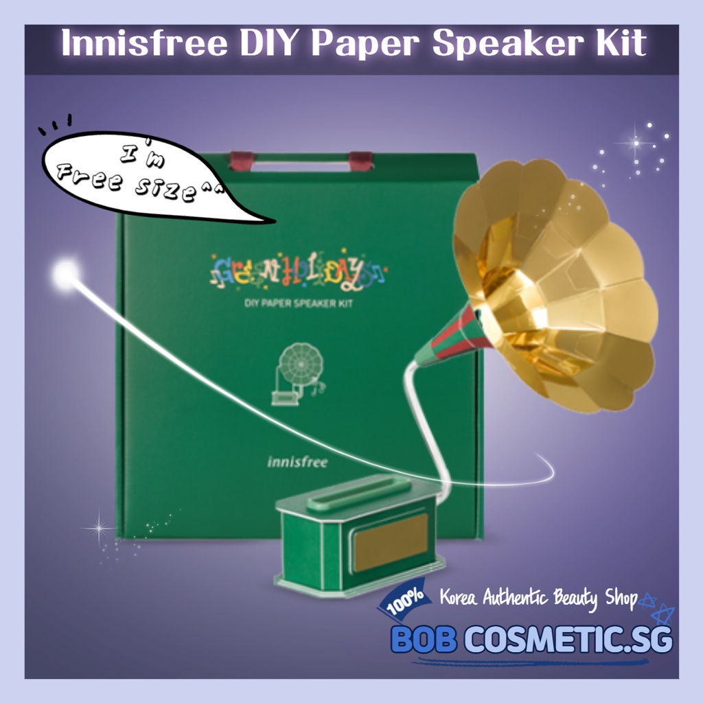 [Innisfree] DIY Paper Speaker KIT + FREE GIFT!!! | Shopee Singapore