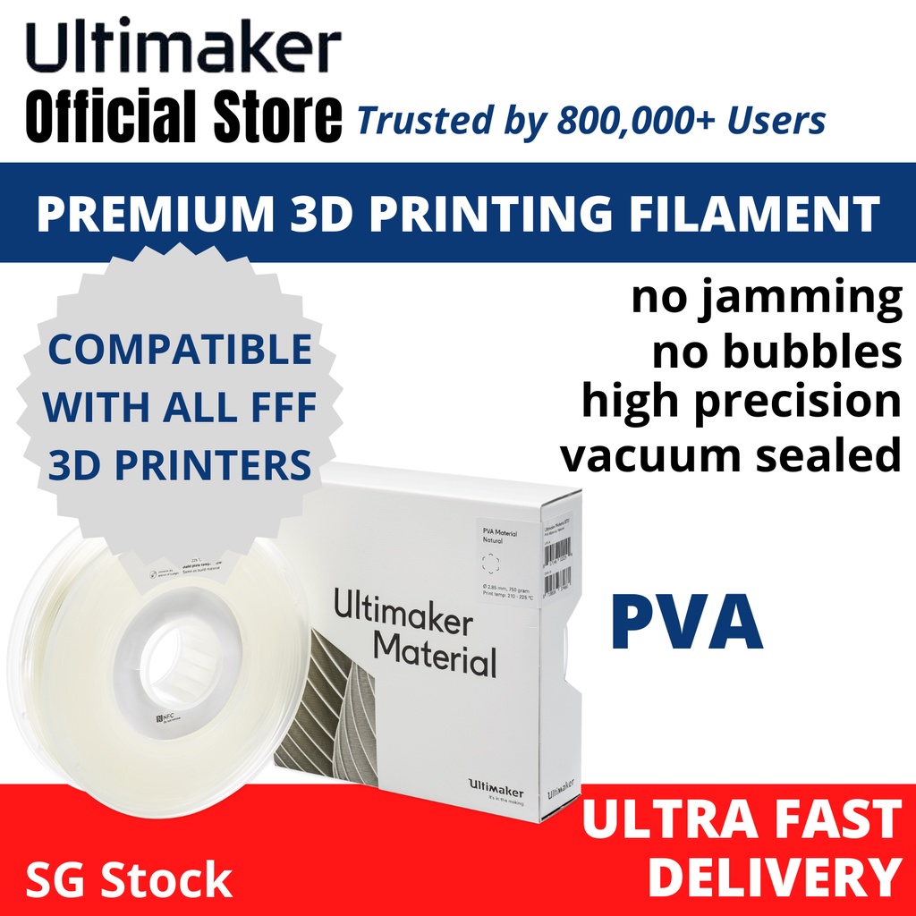 [SG Stock] Ultimaker 2.85mm PVA 350g and 750g 3D Printer Filament ...